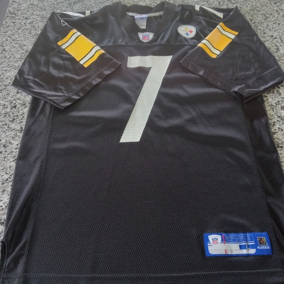 Reebok | Shirts | Reebok Onfield Pittsburgh Steelers Blk 7 Ben ...